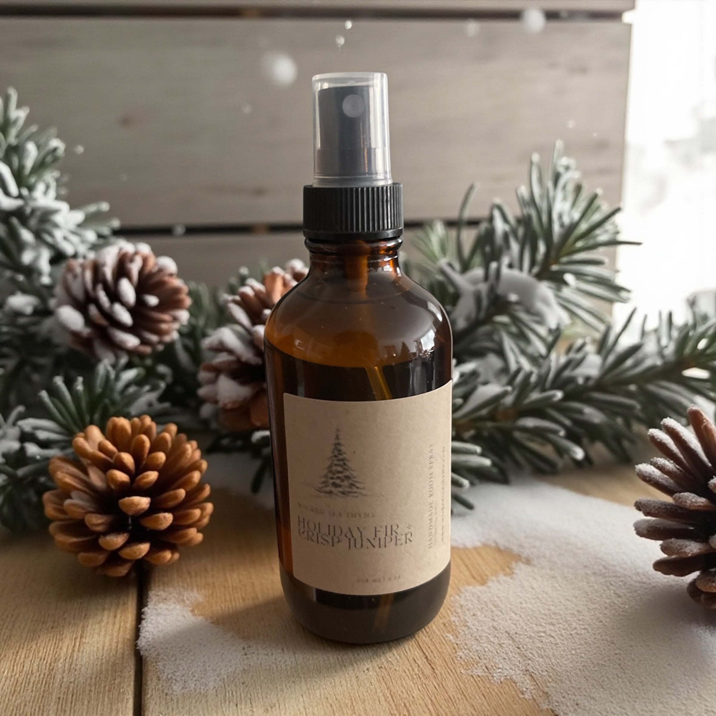 Holiday Fir + Crisp Juniper Room Spray – Wicked Tea Thyme